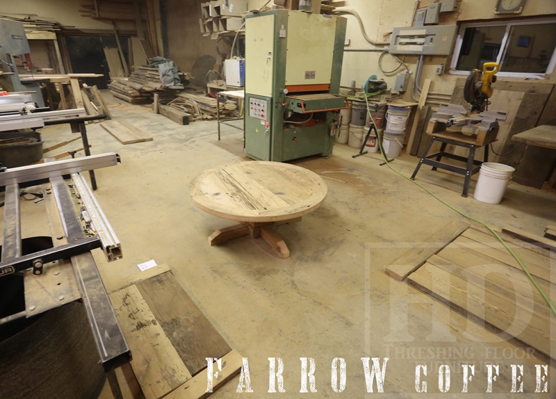 Reclaimed Wood Round Coffee Tables Epoxy Hemlock Gerald Reinink (8) | Blog