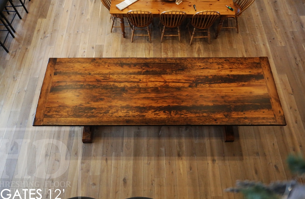 Large Reclaimed Wood Table for Ontario Cottage | Blog