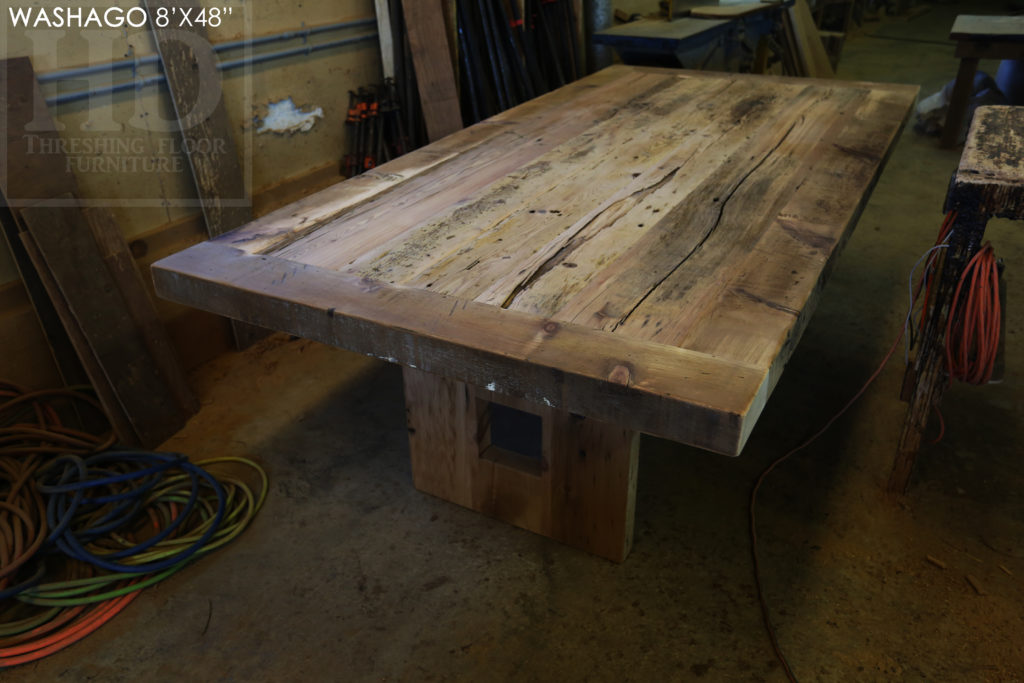 8′ Reclaimed Wood Table for a Washago, Ontario Cottage | Blog