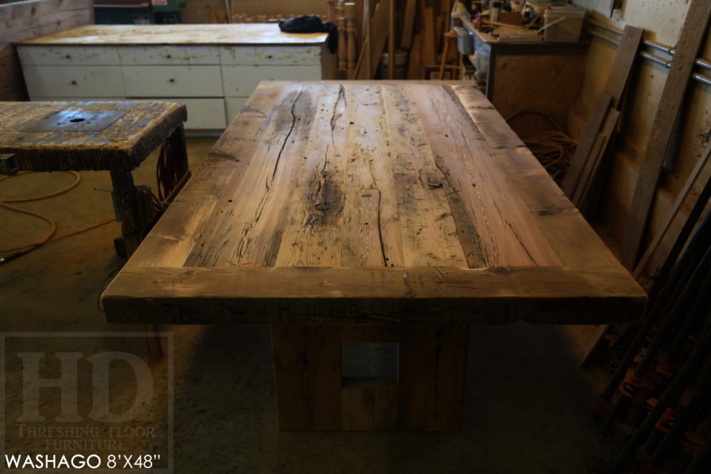 8′ Reclaimed Wood Table for a Washago, Ontario Cottage | Blog