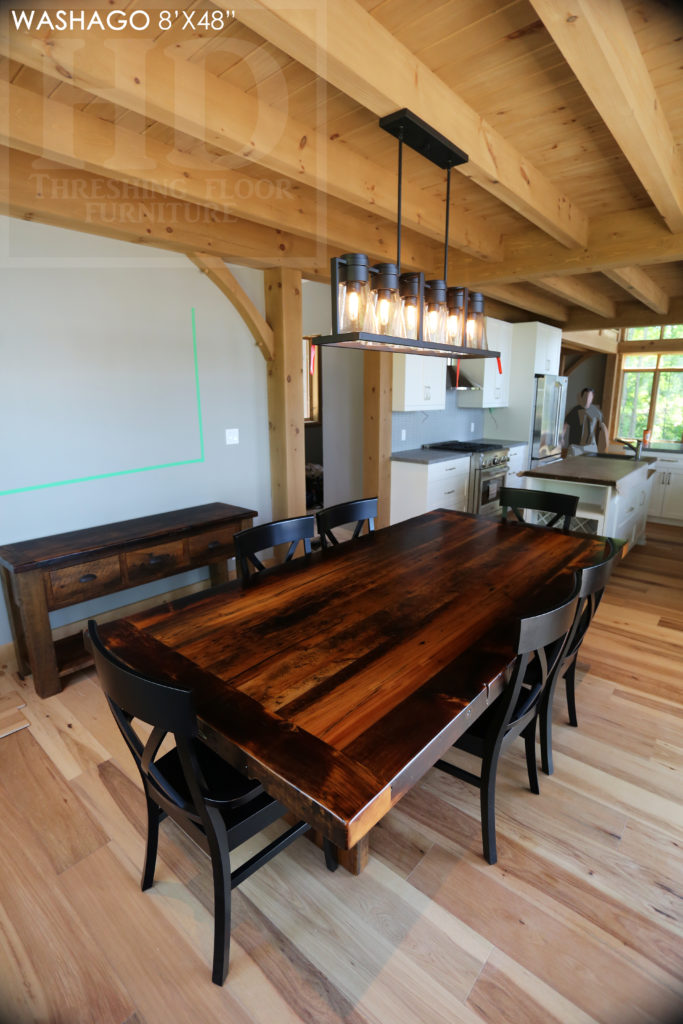 8′ Reclaimed Wood Table for a Washago, Ontario Cottage | Blog