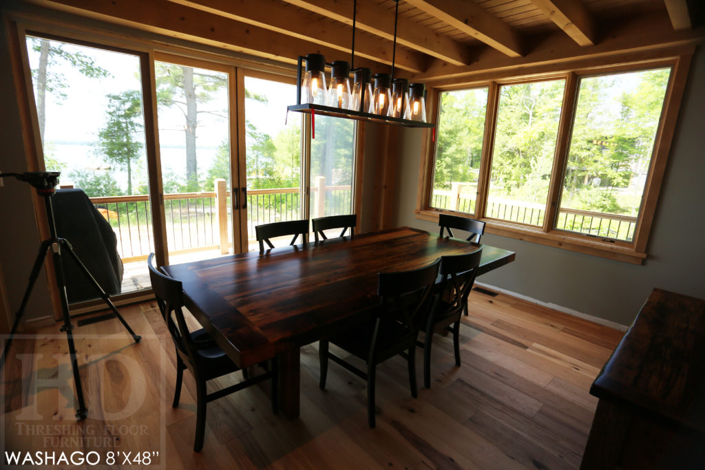 8′ Reclaimed Wood Table for a Washago, Ontario Cottage | Blog