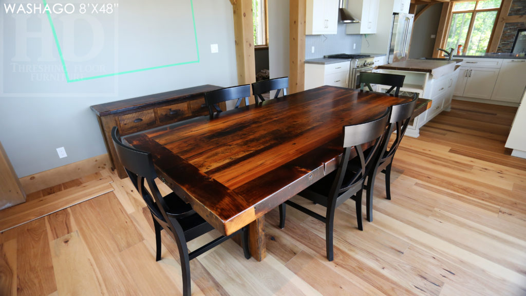 8′ Reclaimed Wood Table for a Washago, Ontario Cottage | Blog