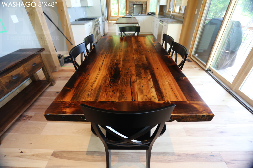 8′ Reclaimed Wood Table for a Washago, Ontario Cottage | Blog