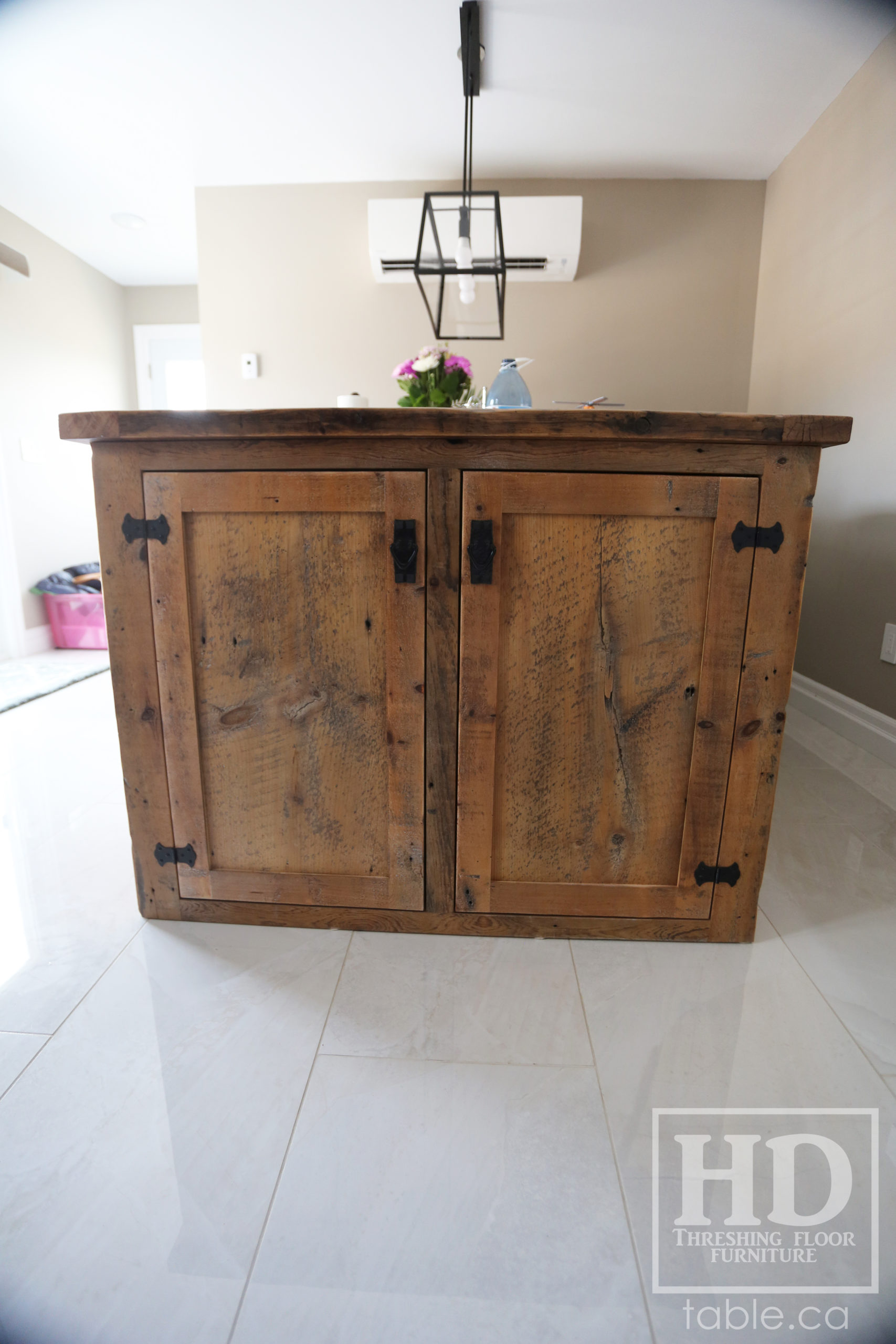 Reclaimed Wood Storage Island | Blog