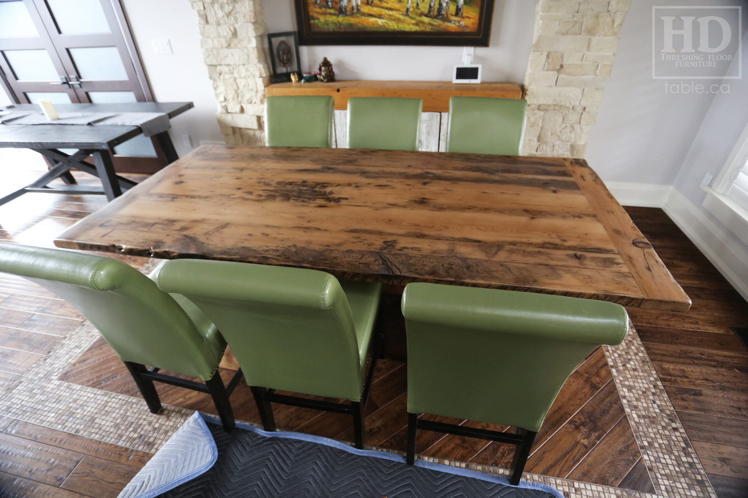 Customized Ontario Barnwood Pedestal Table | Blog