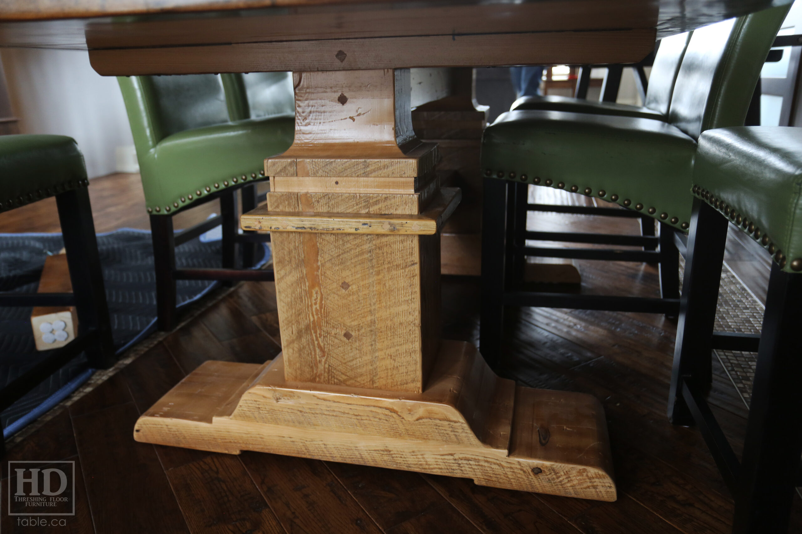 Customized Ontario Barnwood Pedestal Table | Blog