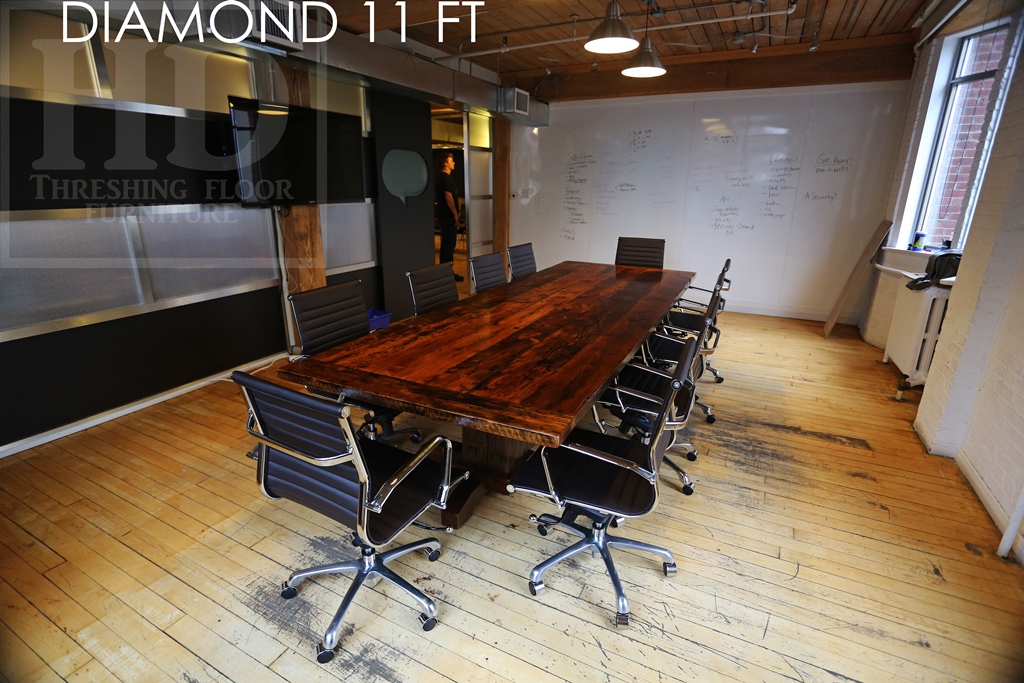 Custom Reclaimed Wood Boardroom Tables | HD Threshing Floor Furniture