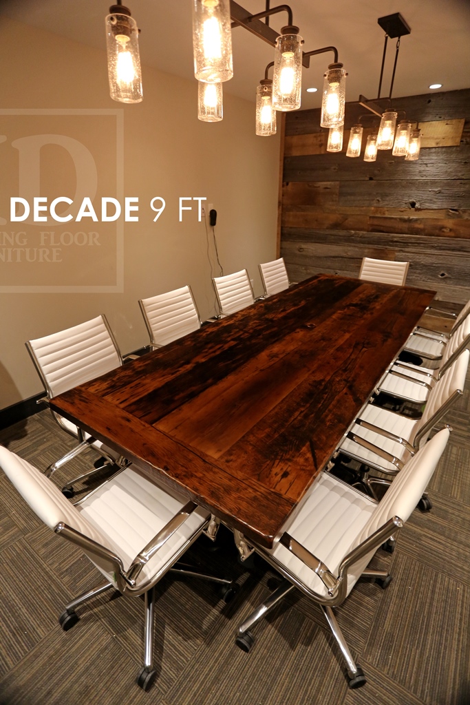 Custom Reclaimed Wood Boardroom Tables | HD Threshing Floor Furniture