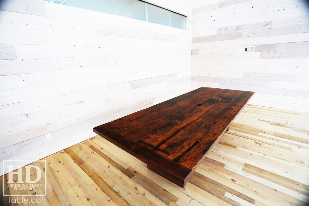 Custom Reclaimed Wood Boardroom Tables | HD Threshing Floor Furniture
