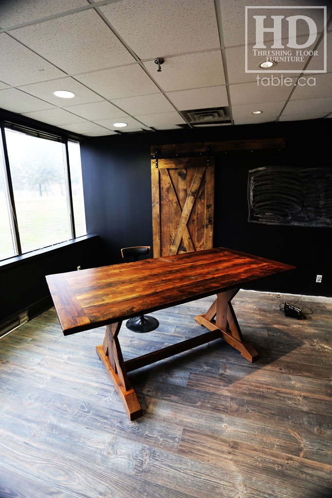 Custom Reclaimed Wood Boardroom Tables | HD Threshing Floor Furniture