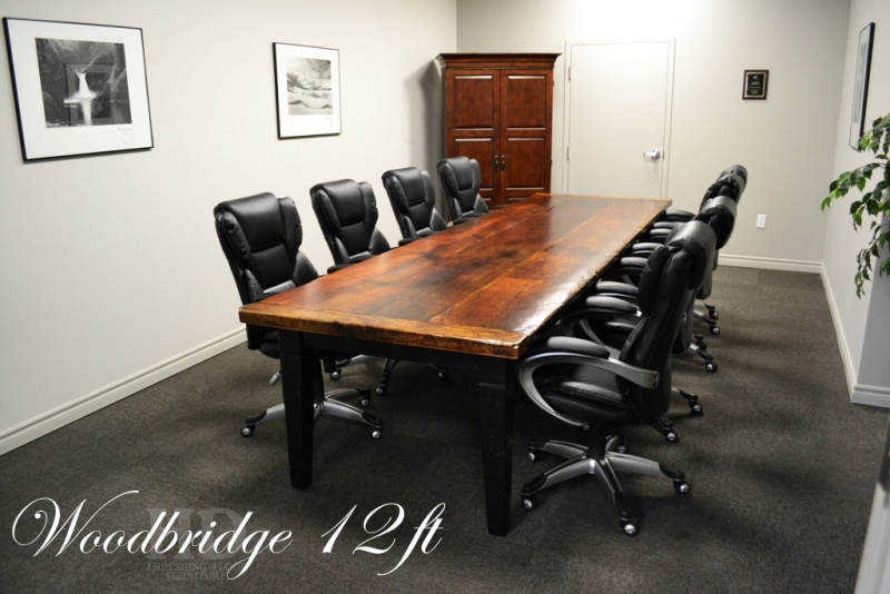 Custom Reclaimed Wood Boardroom Tables | HD Threshing Floor Furniture