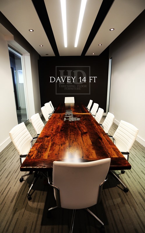 Custom Reclaimed Wood Boardroom Tables | HD Threshing Floor Furniture