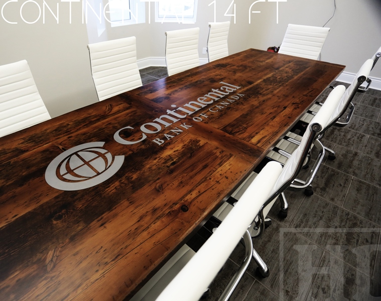 Custom Reclaimed Wood Boardroom Tables | HD Threshing Floor Furniture