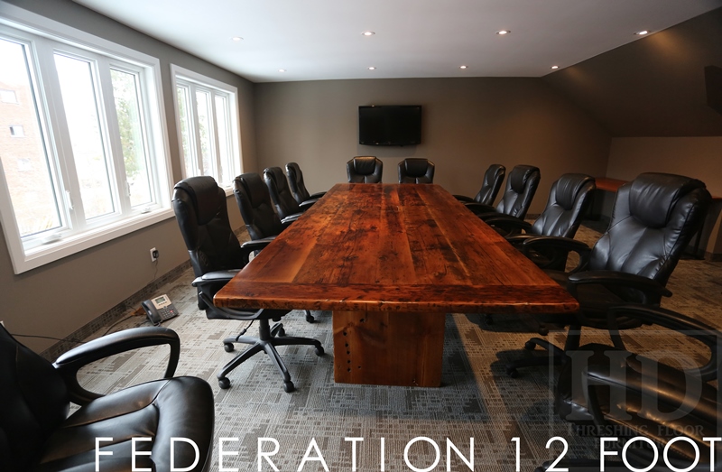 Custom Reclaimed Wood Boardroom Tables | HD Threshing Floor Furniture