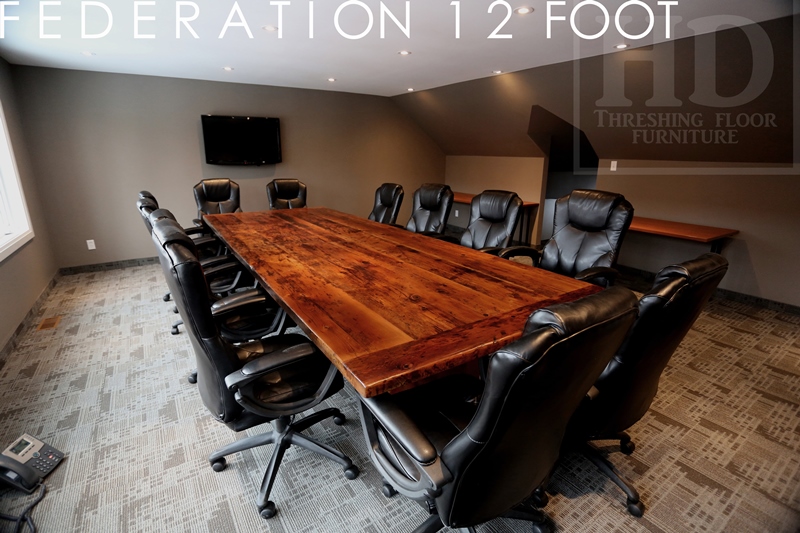 Custom Reclaimed Wood Boardroom Tables | HD Threshing Floor Furniture