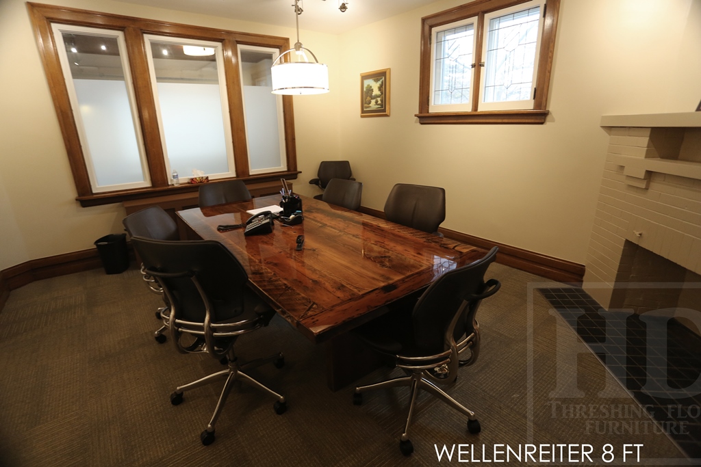 Custom Reclaimed Wood Boardroom Tables | HD Threshing Floor Furniture
