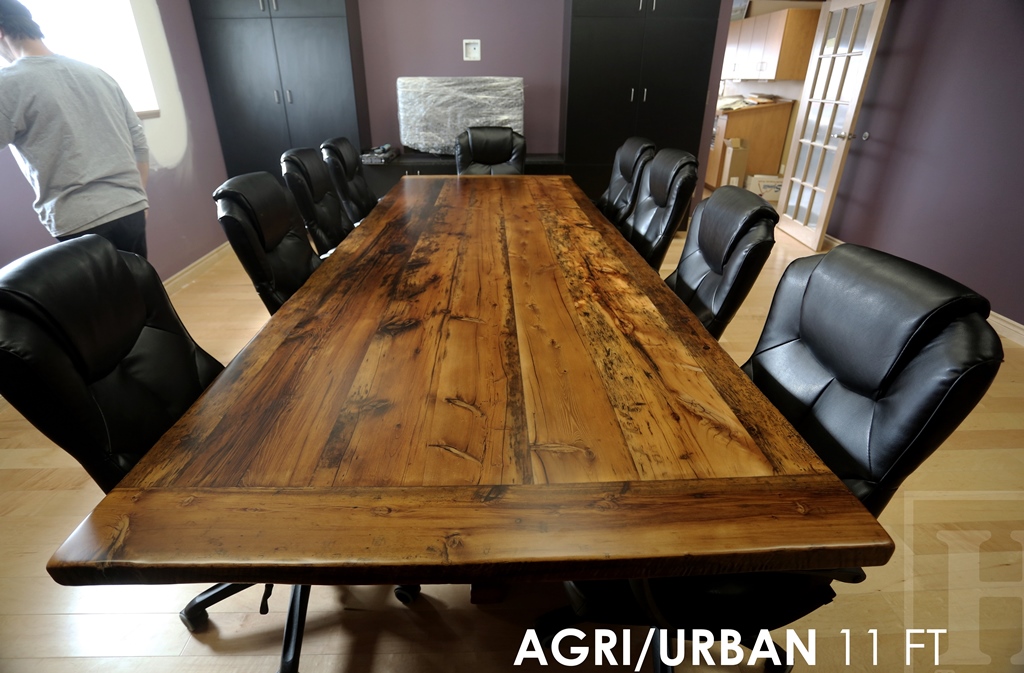Custom Reclaimed Wood Boardroom Tables | HD Threshing Floor Furniture