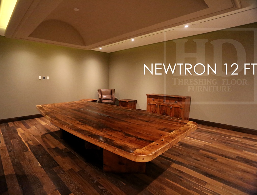 Custom Reclaimed Wood Boardroom Tables | HD Threshing Floor Furniture