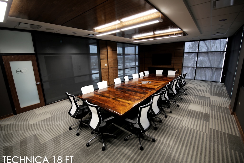 Custom Reclaimed Wood Boardroom Tables | HD Threshing Floor Furniture