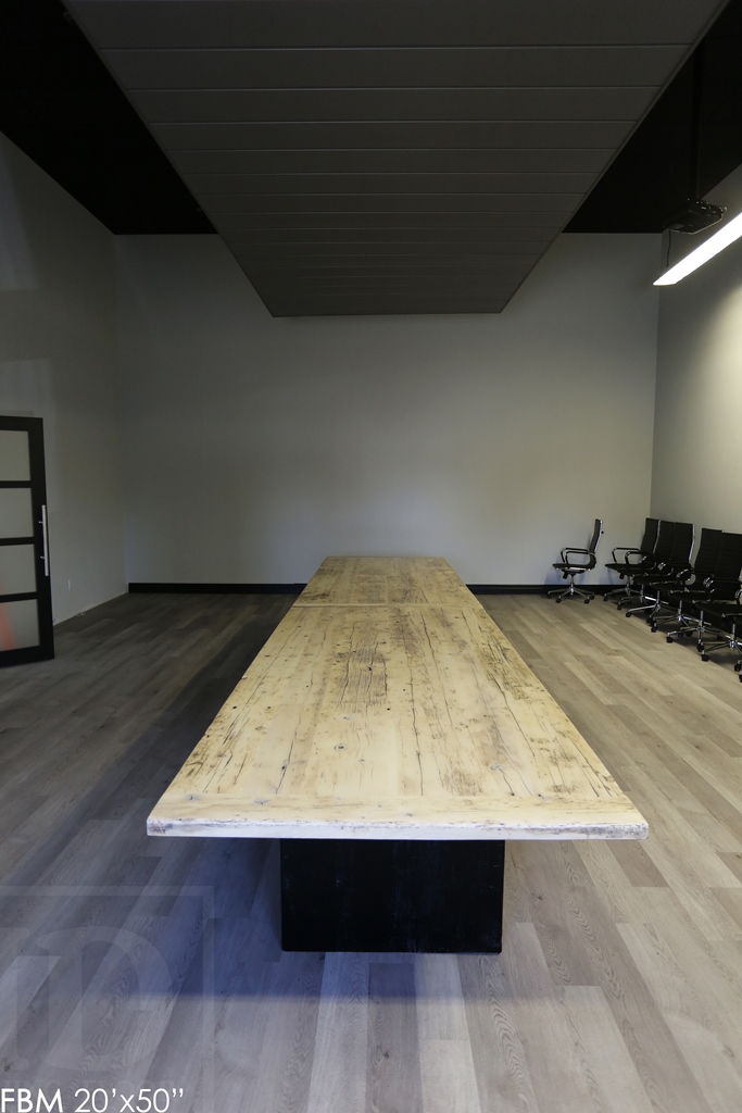Custom Reclaimed Wood Boardroom Tables | HD Threshing Floor Furniture