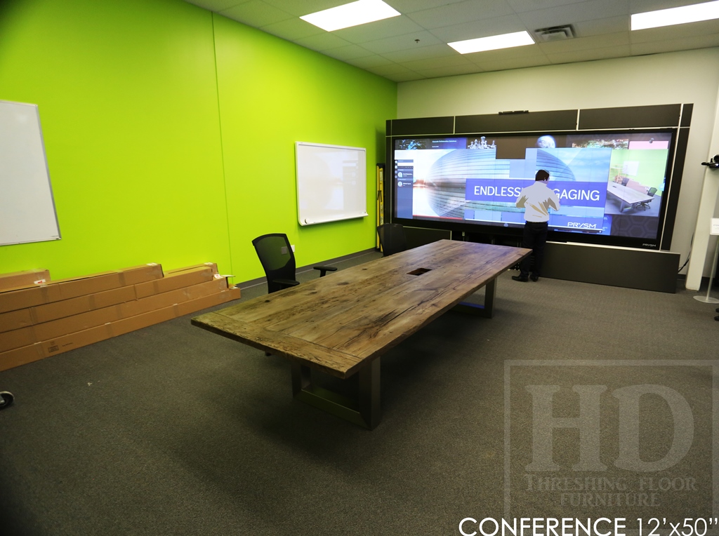 Custom Reclaimed Wood Boardroom Tables | HD Threshing Floor Furniture