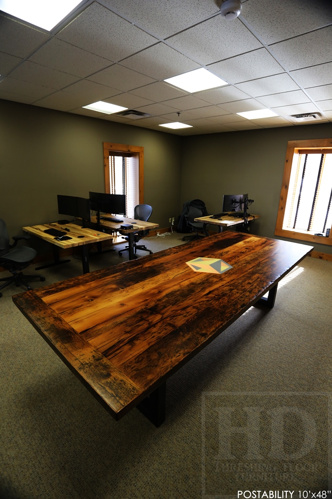 Custom Reclaimed Wood Boardroom Tables | HD Threshing Floor Furniture