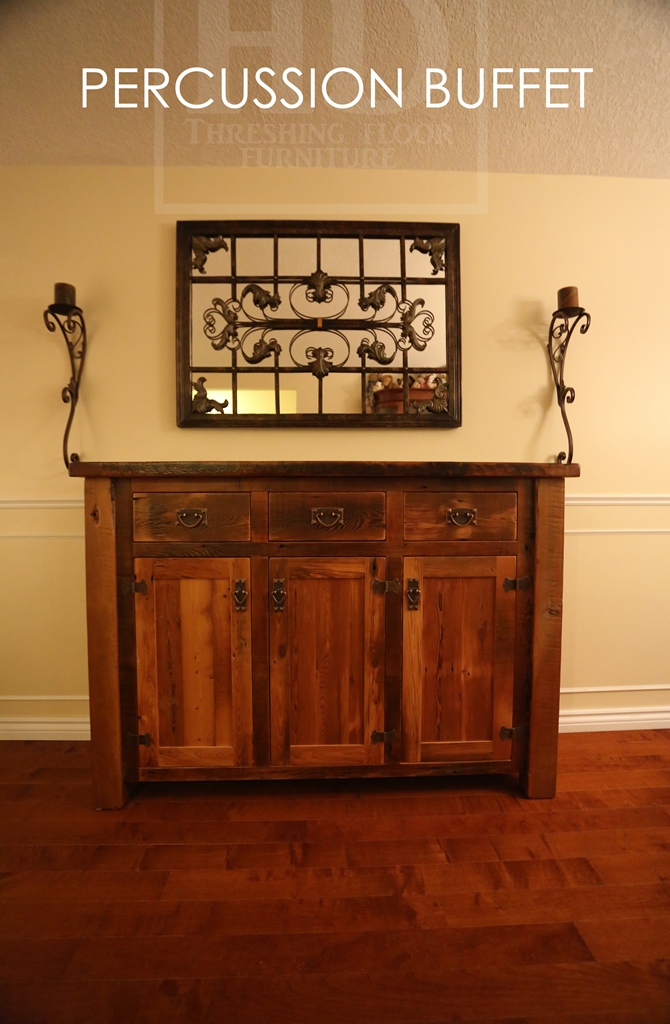Custom Reclaimed Wood Buffets | HD Threshing Floor Furniture