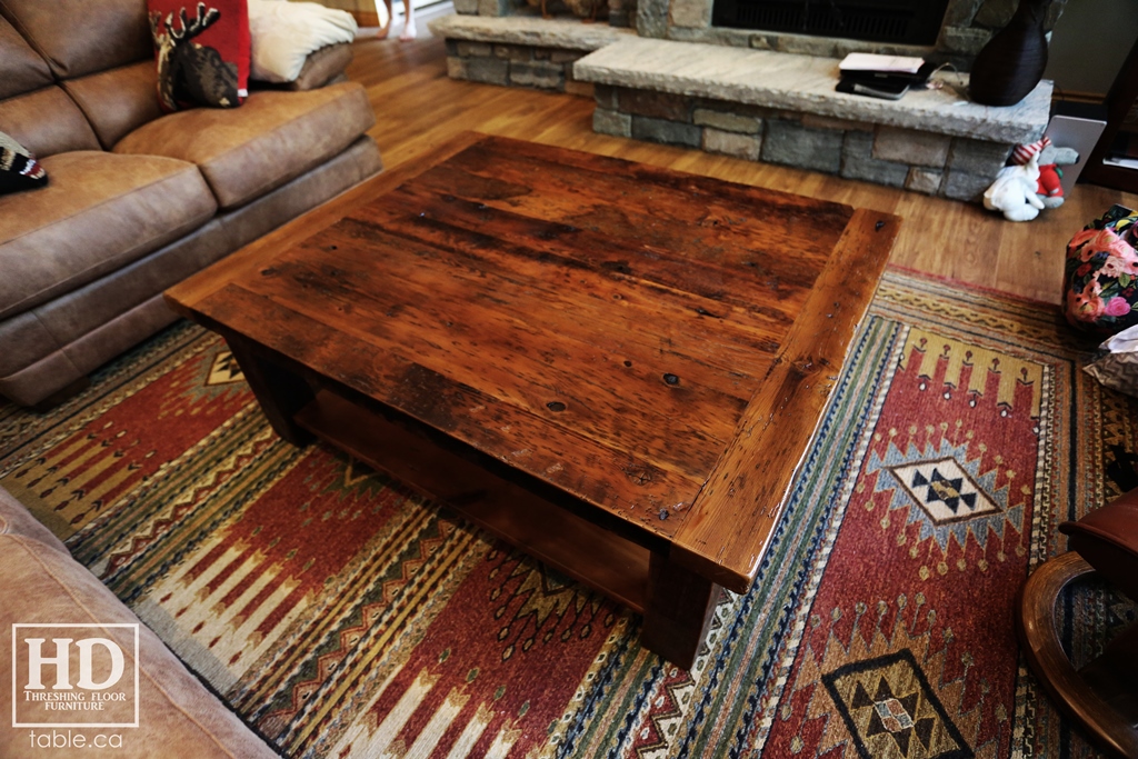 Custom Rustic Reclaimed Wood Coffee Tables | HD Threshing