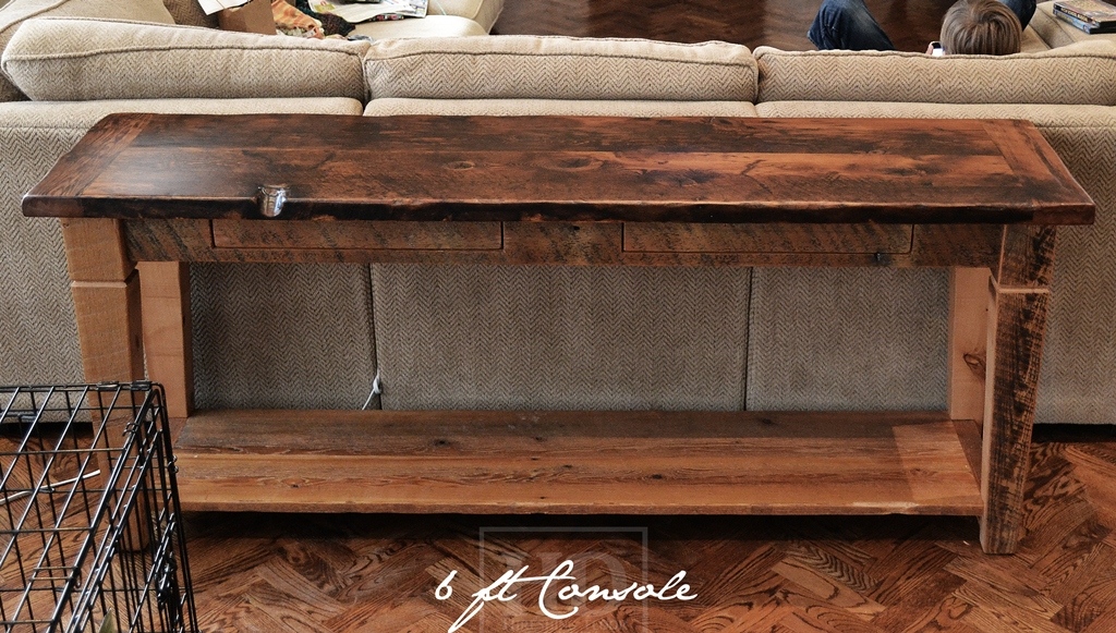 Reclaimed Wood Console Table | HD Threshing