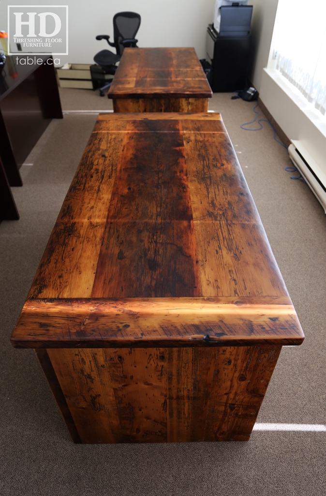 Reclaimed Wood Desks Ontario | HD Threshing Floor Furniture