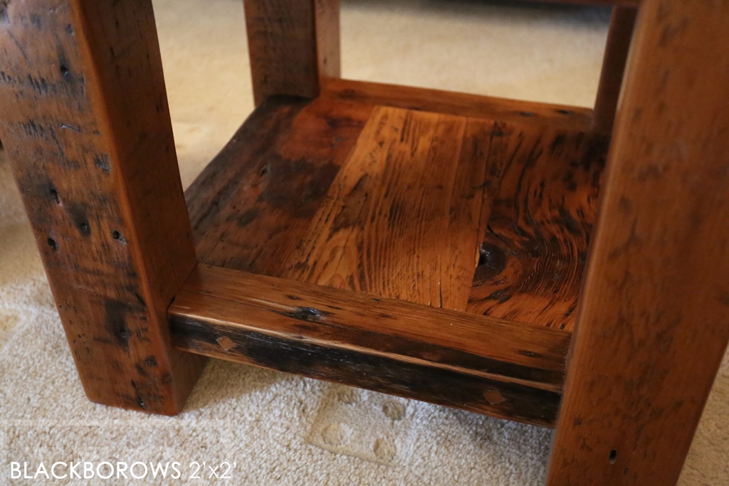 Reclaimed Wood End Tables | HD Threshing