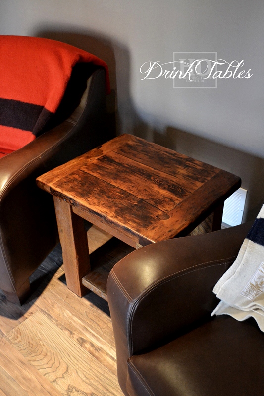 Reclaimed Wood End Tables | HD Threshing