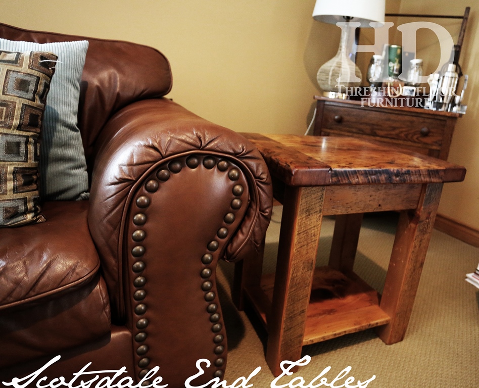 Reclaimed Wood End Tables | HD Threshing