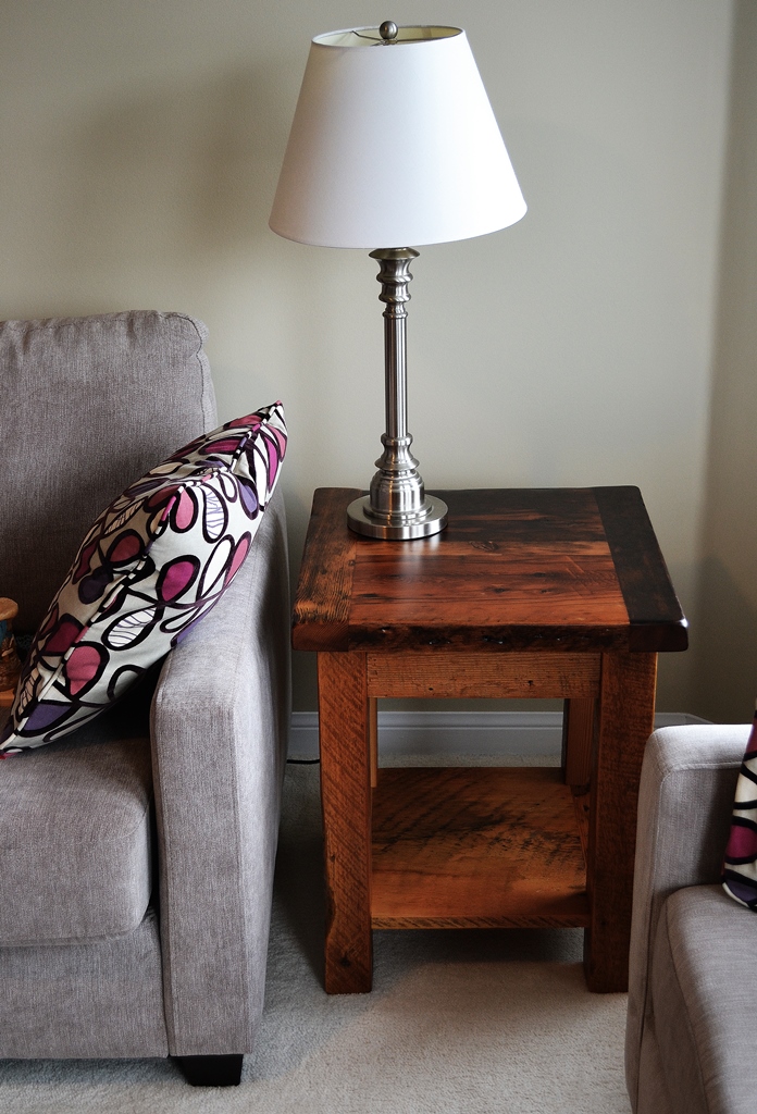 Reclaimed Wood End Tables | HD Threshing