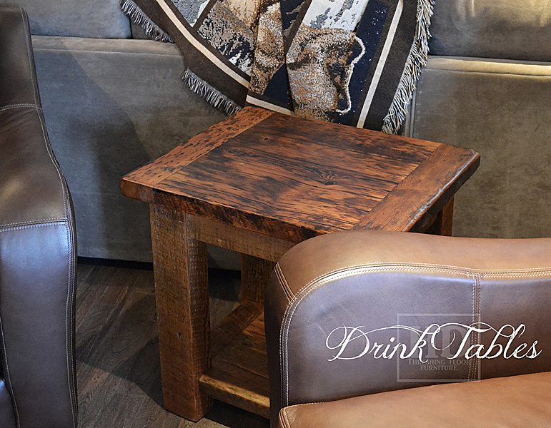 Reclaimed Wood End Tables | HD Threshing