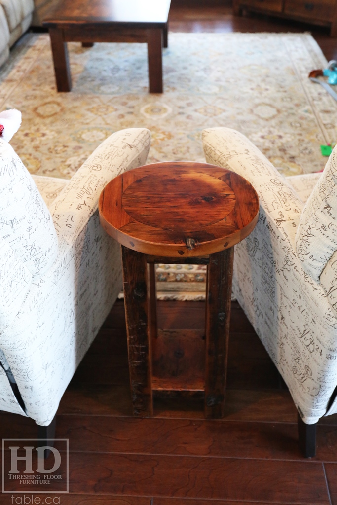 Reclaimed Wood End Tables | HD Threshing