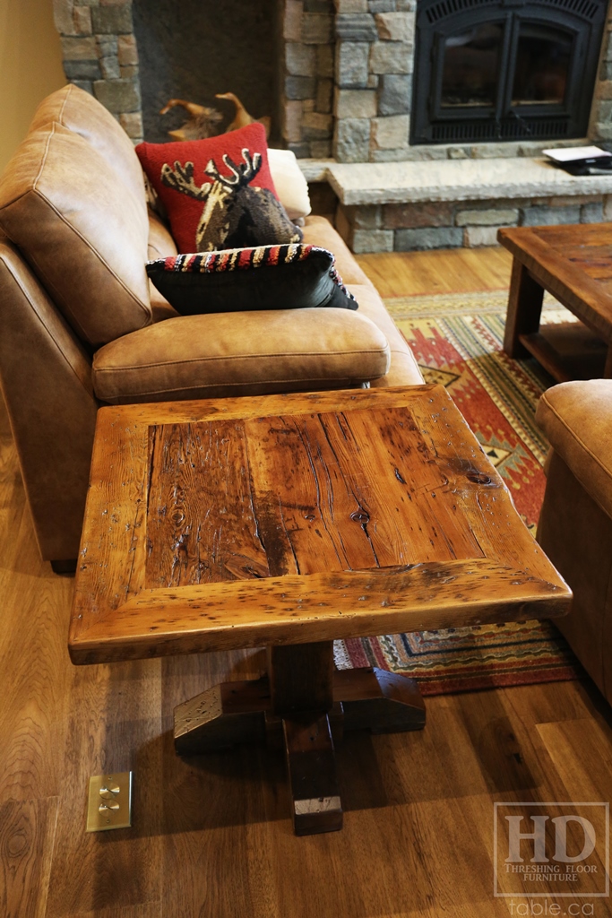 Reclaimed Wood End Tables | HD Threshing
