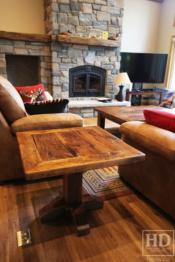 Reclaimed Wood End Tables | HD Threshing