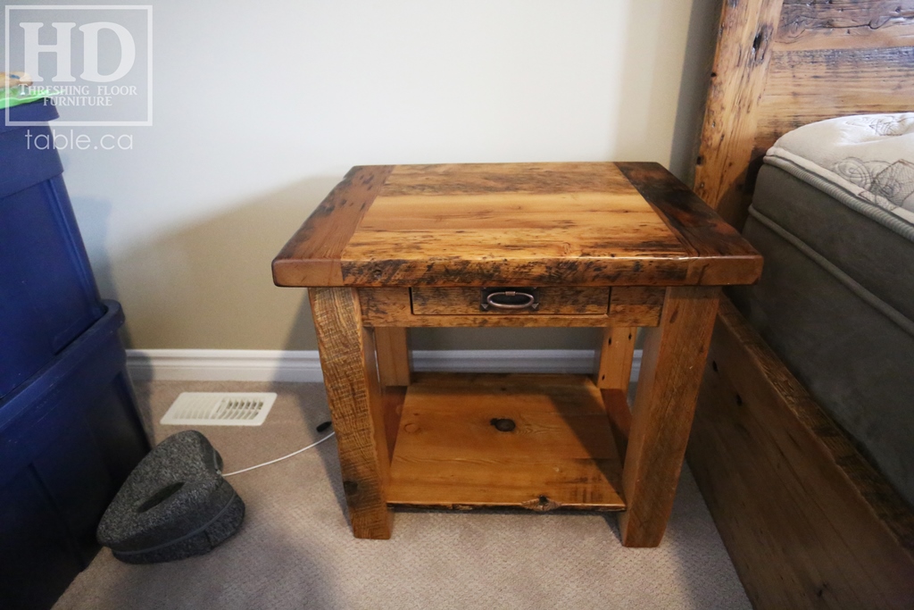 Reclaimed Wood End Tables | HD Threshing
