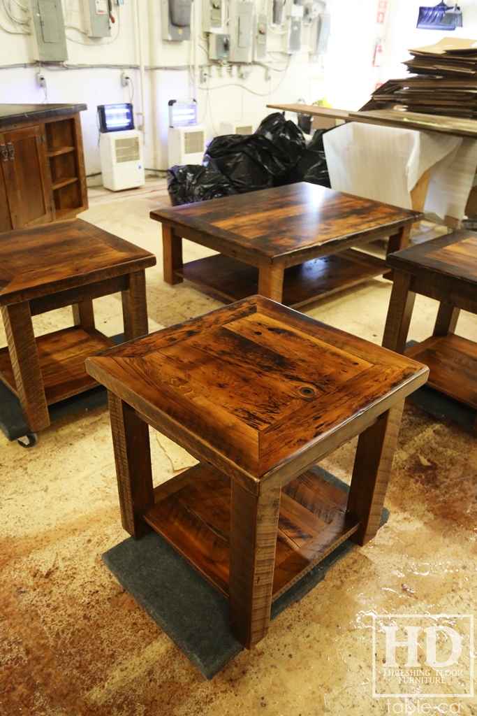 Reclaimed Wood End Tables | HD Threshing