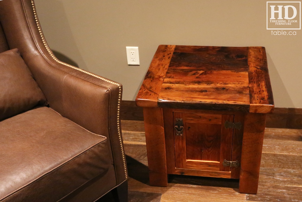 Reclaimed Wood End Tables | HD Threshing