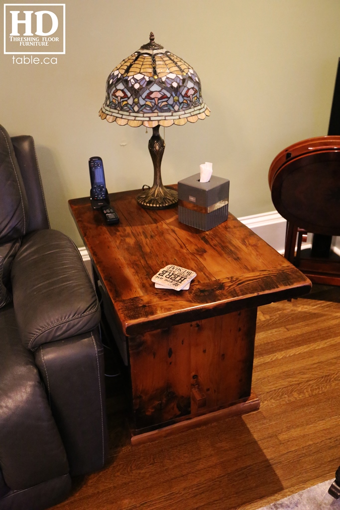 Reclaimed Wood End Tables | HD Threshing