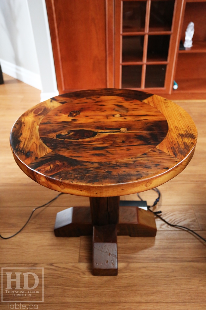 Reclaimed Wood End Tables | HD Threshing