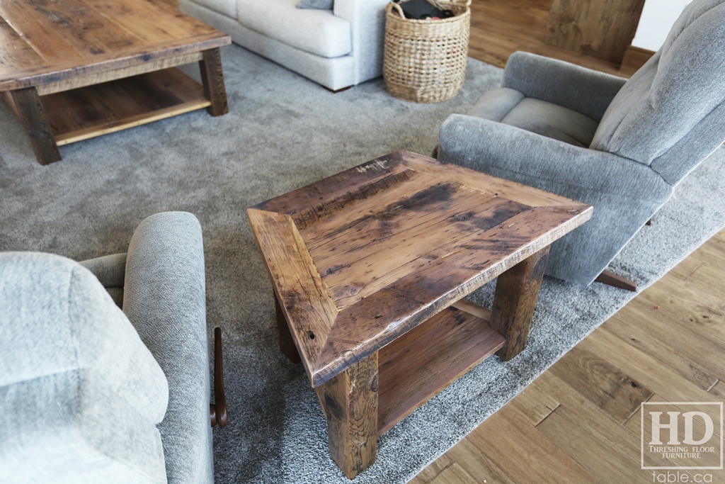 Reclaimed Wood End Tables | HD Threshing