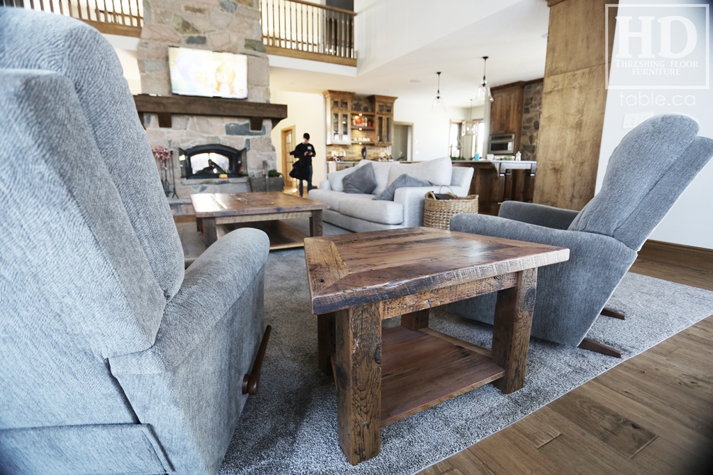 Reclaimed Wood End Tables | HD Threshing