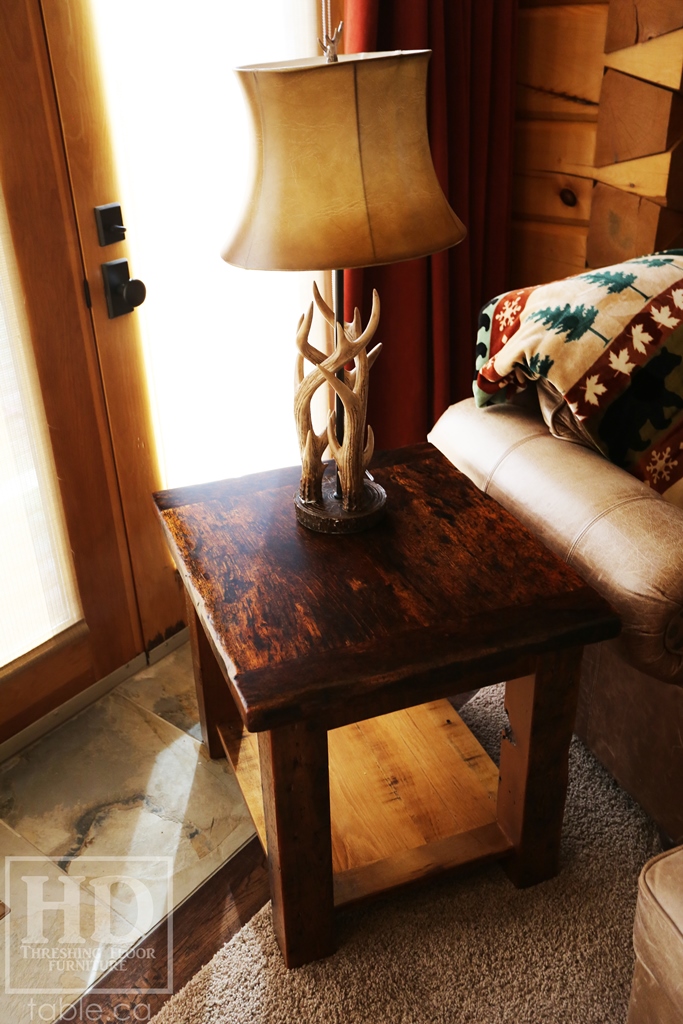 Reclaimed Wood End Tables | HD Threshing