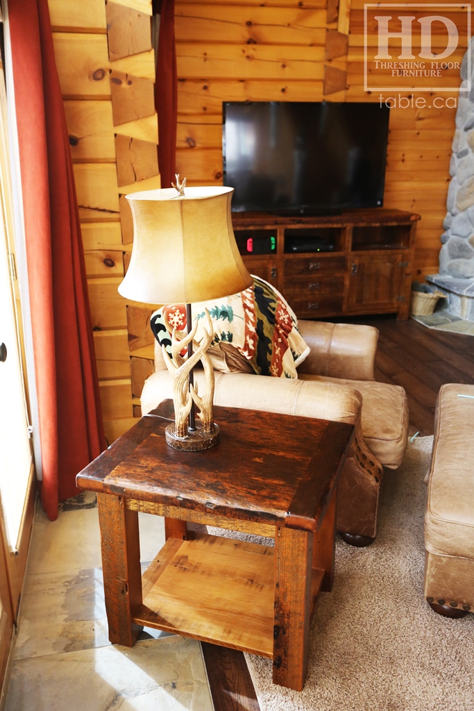 Reclaimed Wood End Tables | HD Threshing