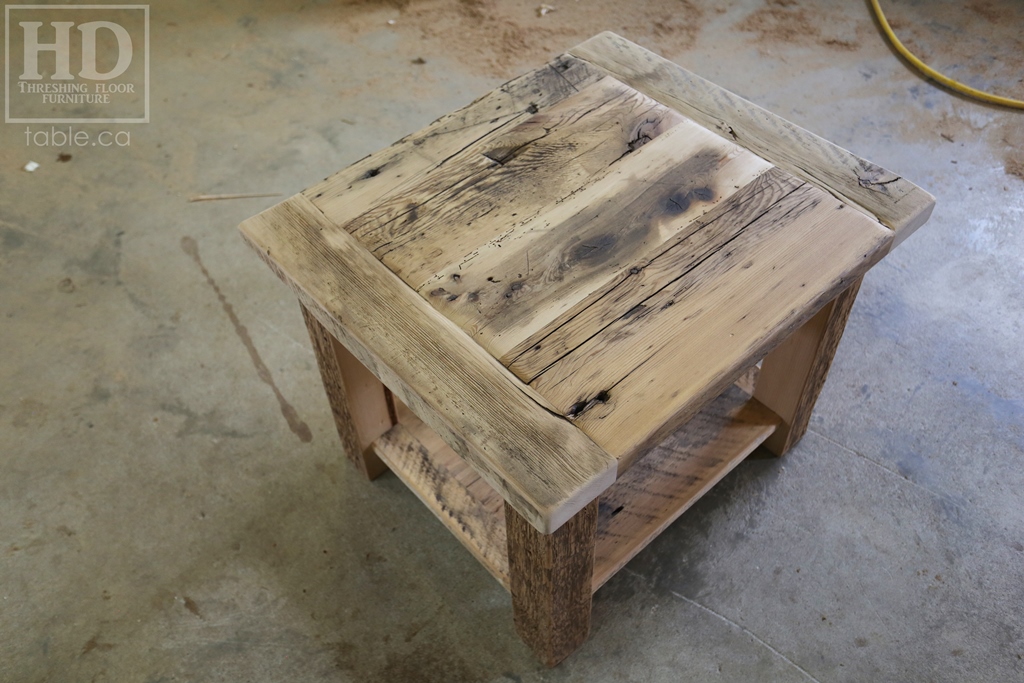 Reclaimed Wood End Tables | HD Threshing