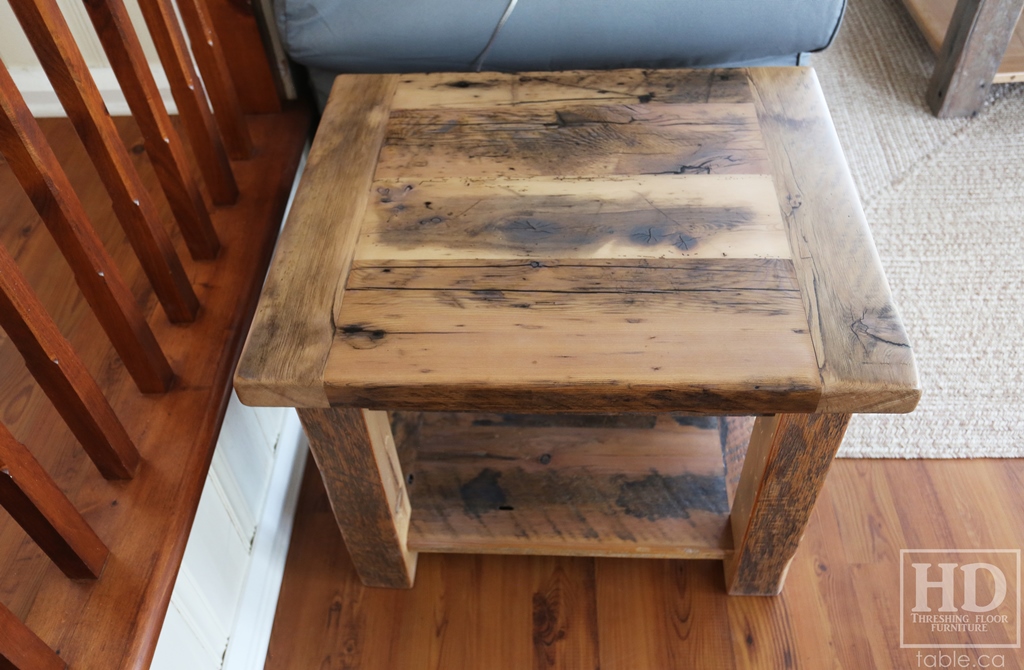Reclaimed Wood End Tables | HD Threshing